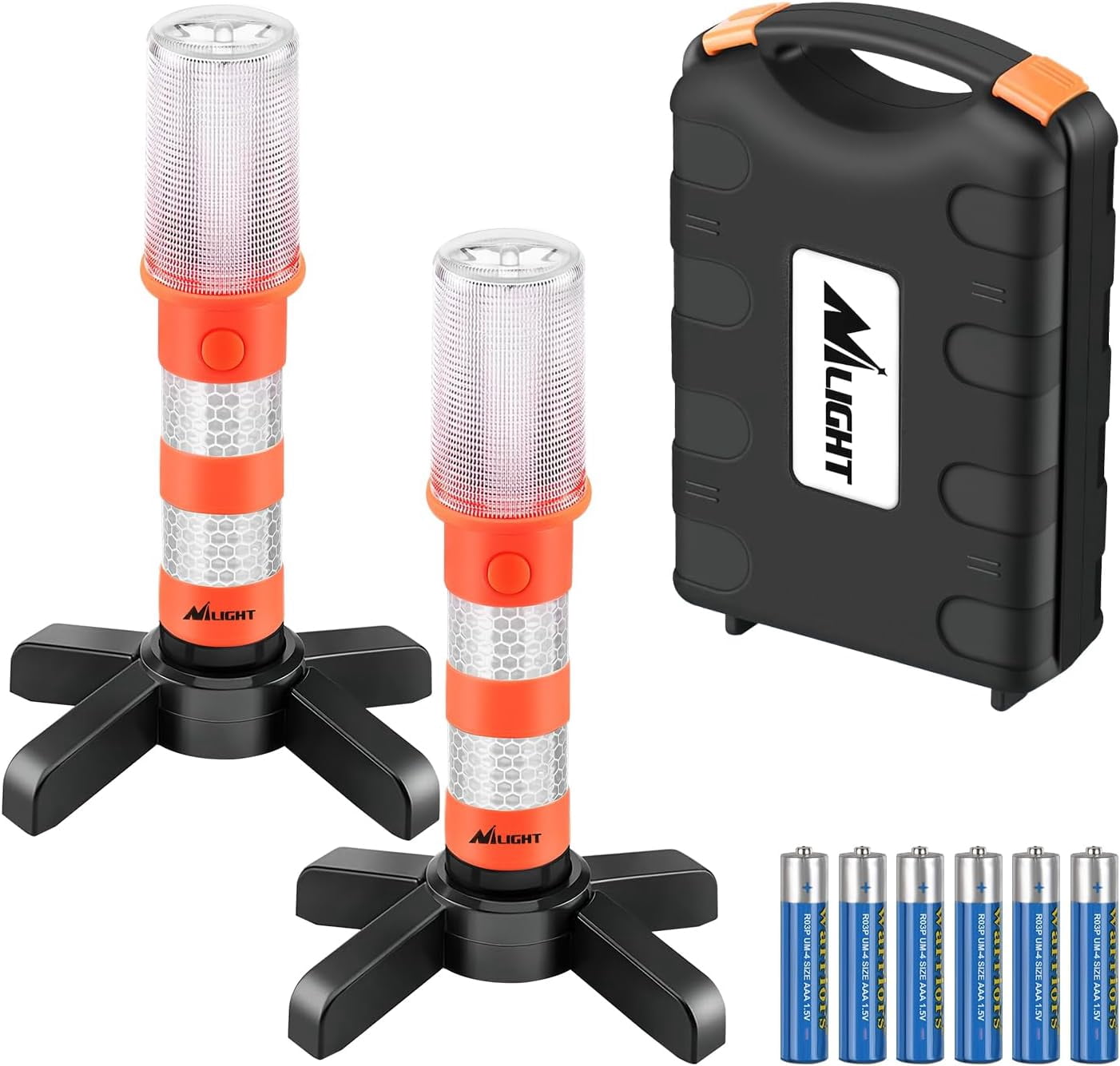 Nilight Led Emergency Roadside Kit for Car,Magnetic Base, Detachable ...
