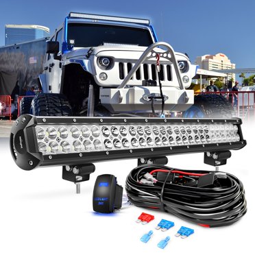 Nilight 22 Inch 120W Spot Flood Combo LED Work Light Bar 2PCS 4 Inch ...