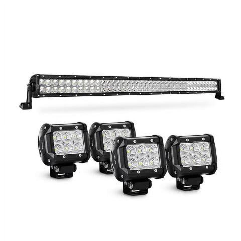 Nilight Led Light Bar 42 Inch 240W Spot Flood Combo 4PCS 4 Inch 18W ...