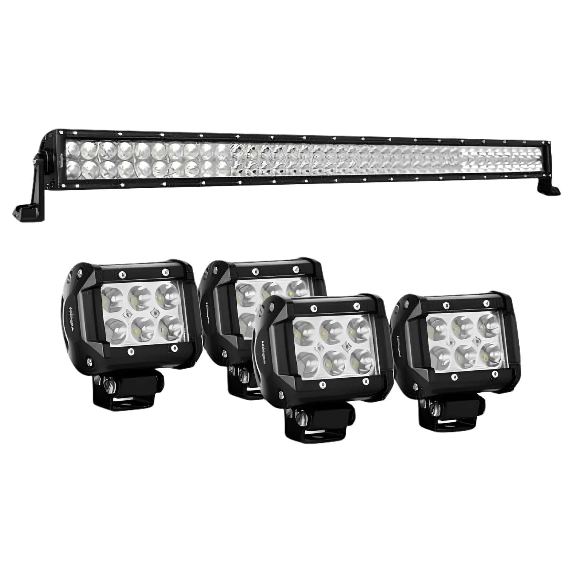 Nilight 42 in 240W LED Spot Flood Combo Light Bar fits ATV 4 Pack ...