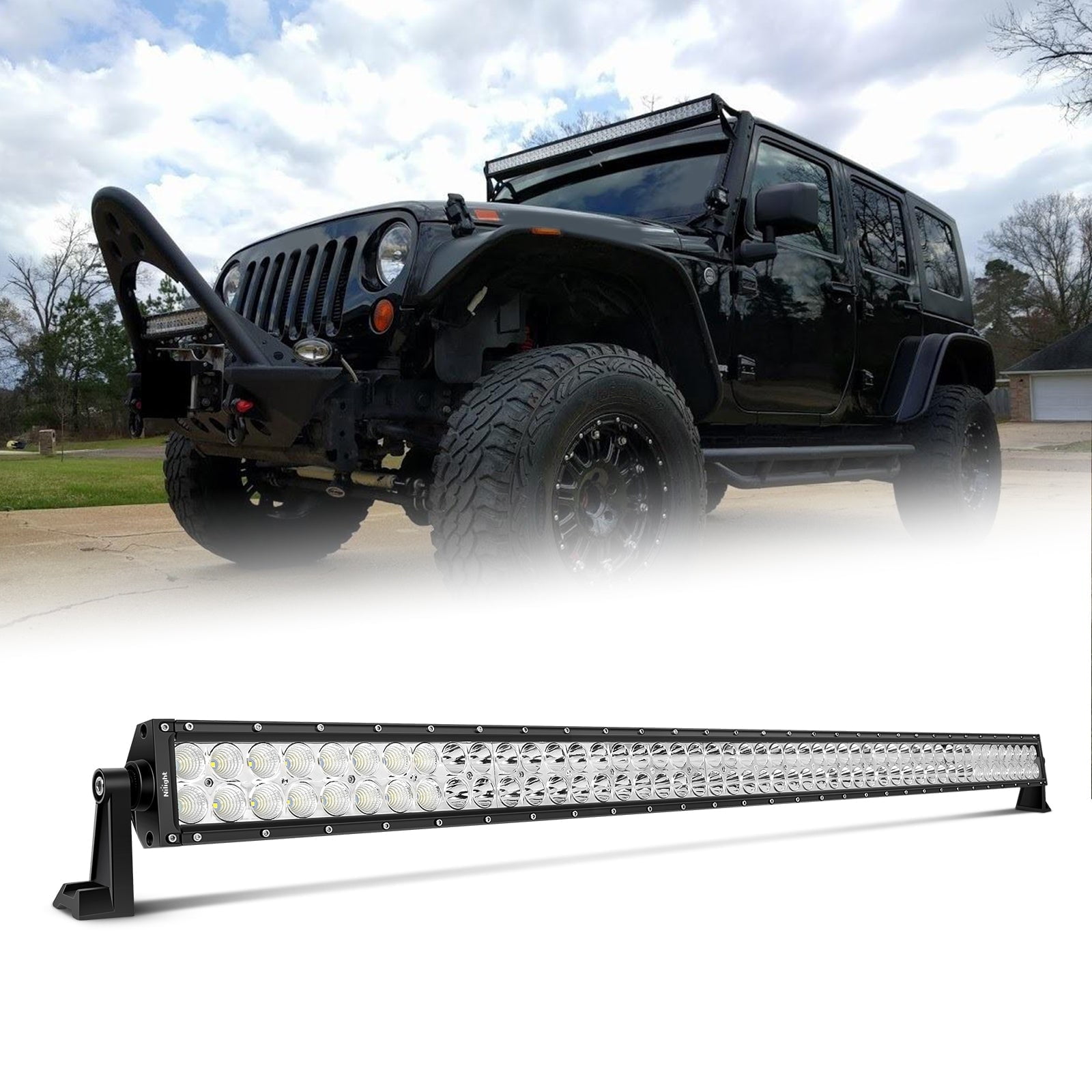 Nilight Led Light Bar 52inch 300W Spot Flood Combo Led Driving Lamp Off ...