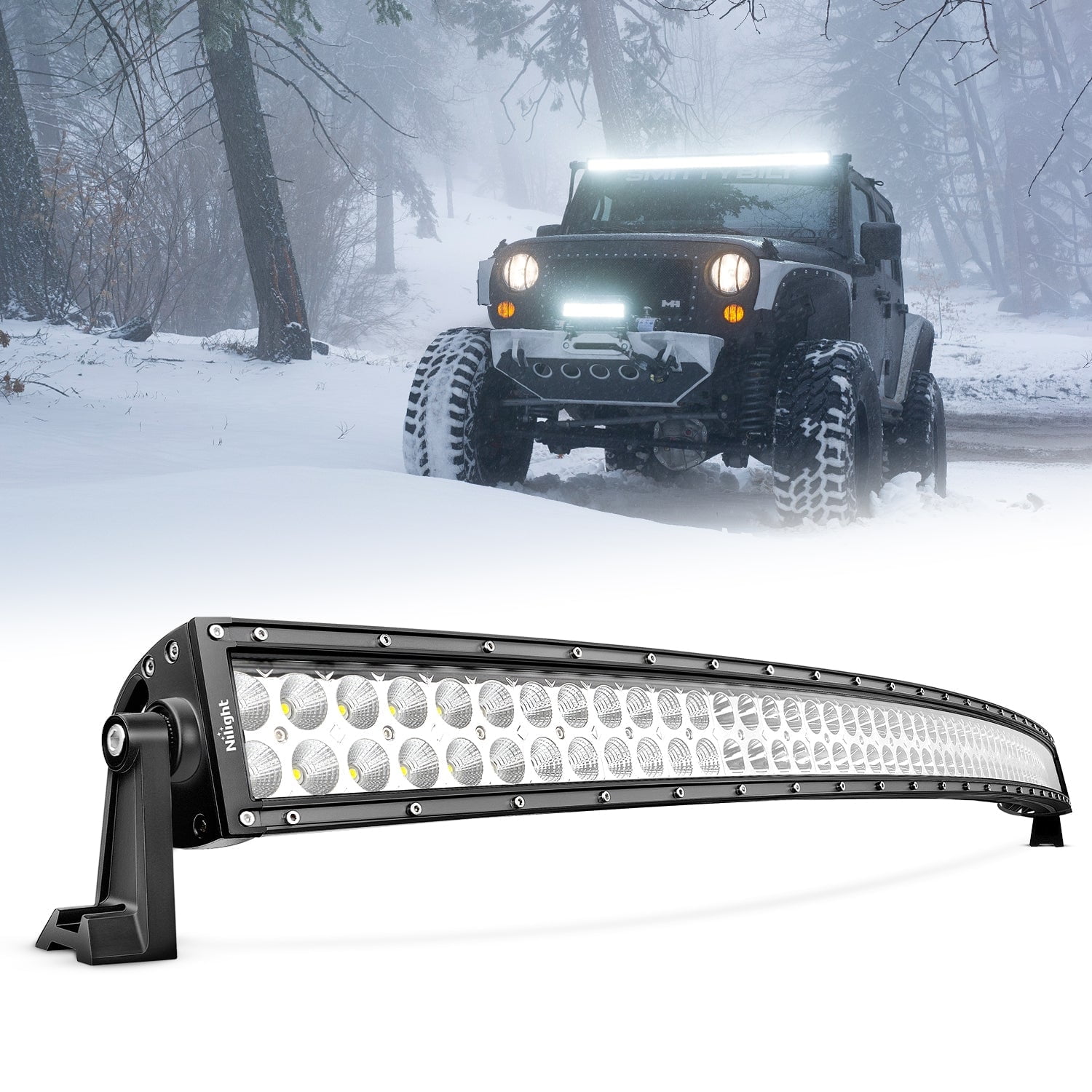 Nilight 54inch 312W Curved off Road Driving Light Spot Flood Combo ...