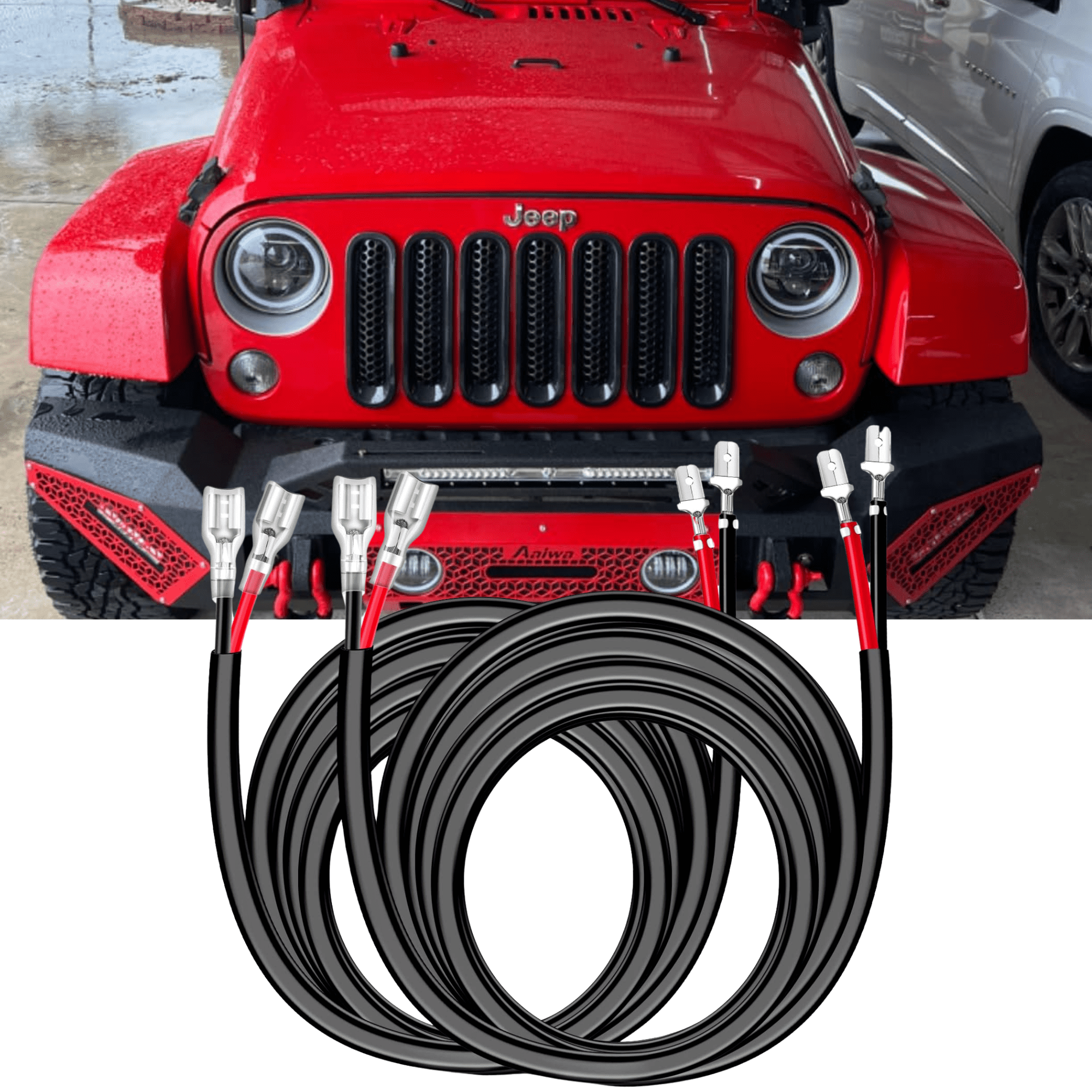 2Pcs Extension Wiring Harness 12 AWG Extension Kit 10 Feet Compatible ...