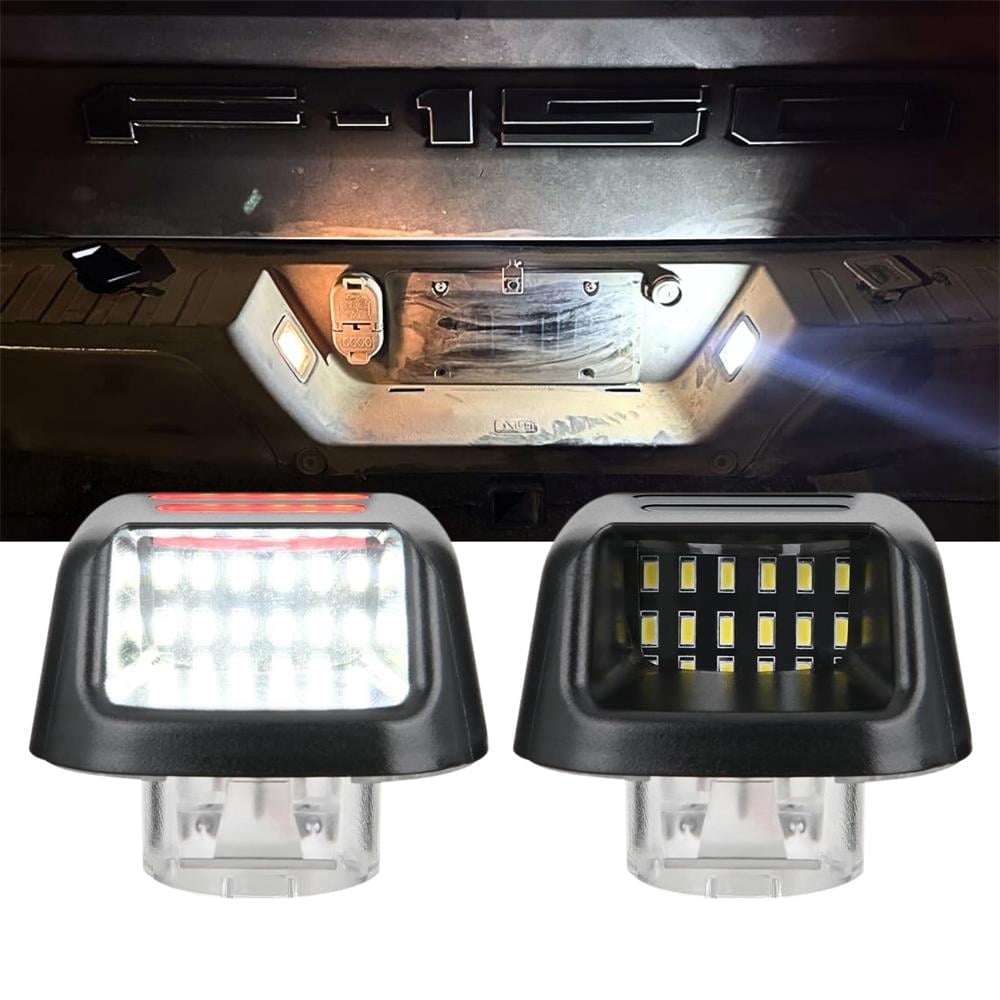 Nilight LED License Plate Light Lamp Assembly with Red OLED Neon Tube ...