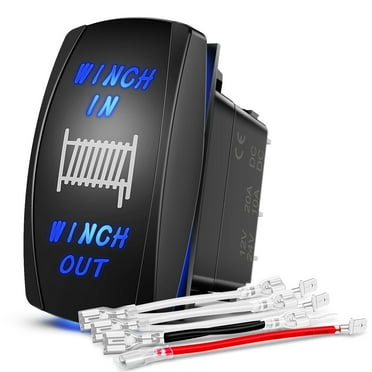 Nilight LED Light Bar Rocker Switch STEREO Rocker Switch 5 Pin Laser On ...
