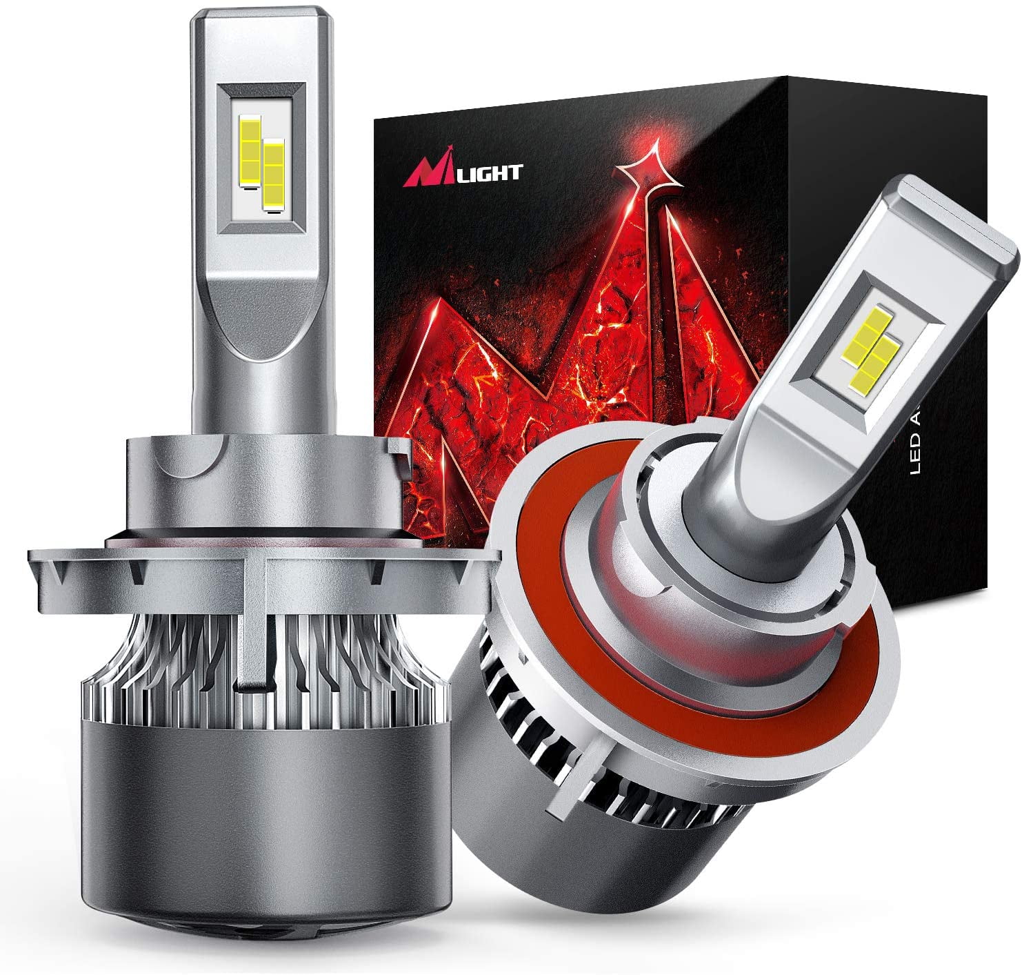 Nilight NIXMEN H13/9008 LED Headlight Bulb 70W 8000-10000LM - Walmart.com