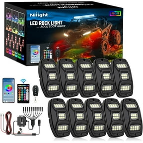 Car Neon Light Kit, iMountek 8 Pods RGB LED Rock Lights with Double ...