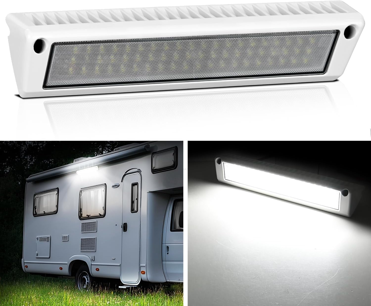 Nilight RV Exterior Light 13 Inch Porch Light 1PC White Beam 12V 24V ...