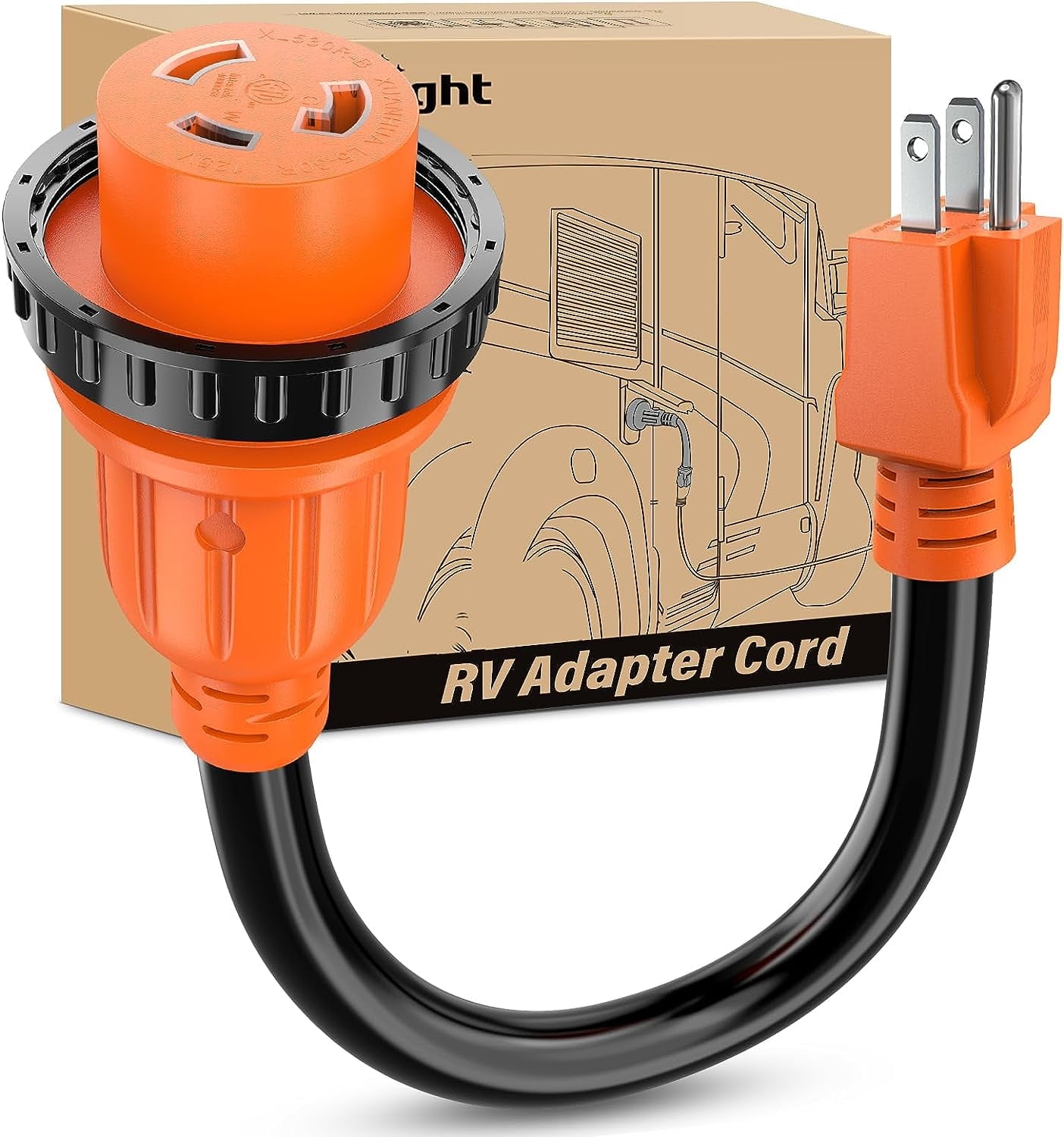 Customer reviews for Nilight RV Locking Adapter Cord 15 Amp to 30 Amp ...