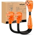 Nilight RV Y Splitter Adapter Cord 30 Amp to 50 Amp TT-30P Male Plug to ...