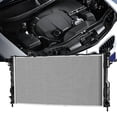 Radiator Complete Radiator Compatible with 2005-2007 Chrysler Town ...