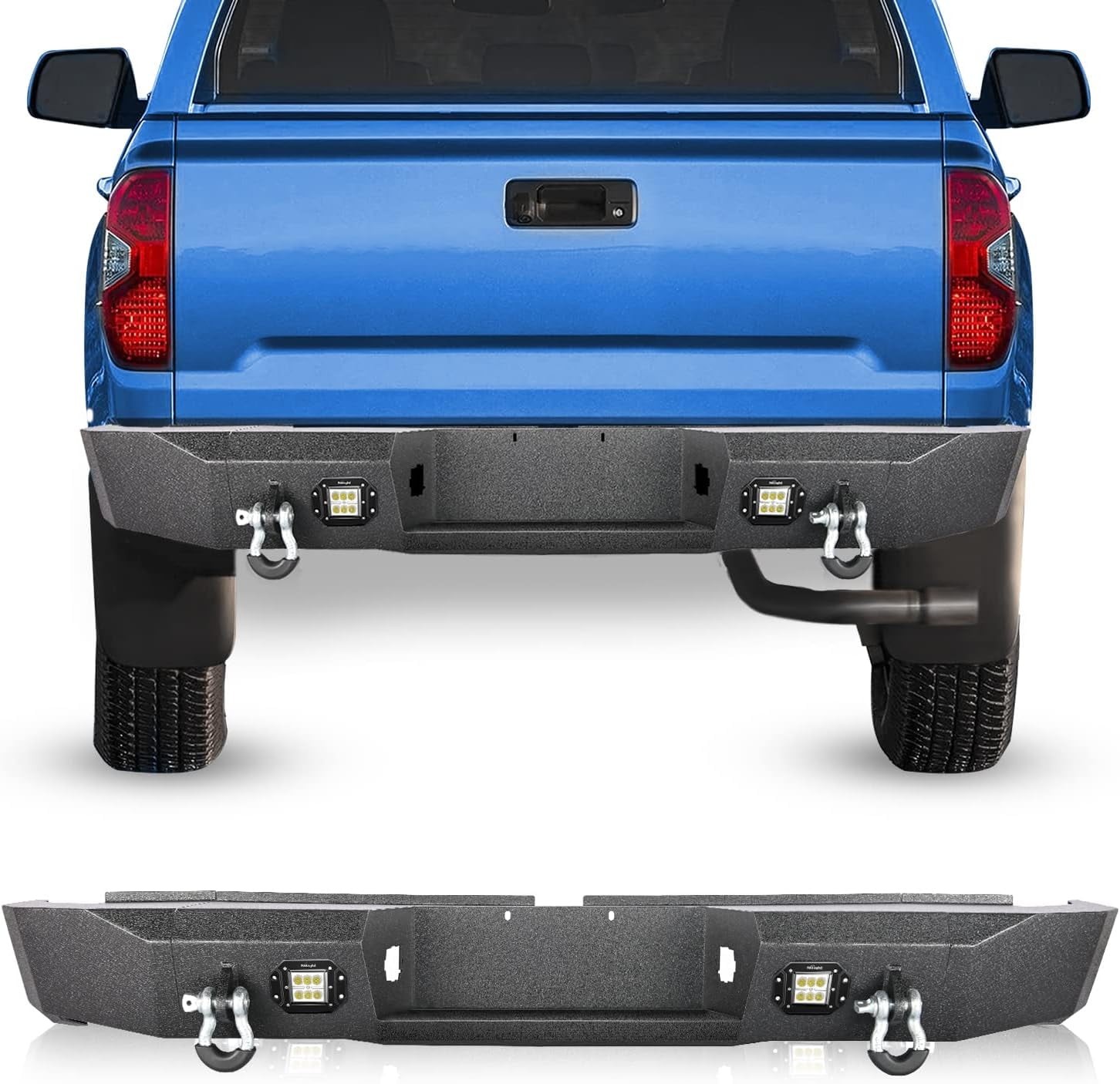 Nilight Rear Step Bumper for 2007 2008 2009 2010 2011 2012 2013 Toyota ...