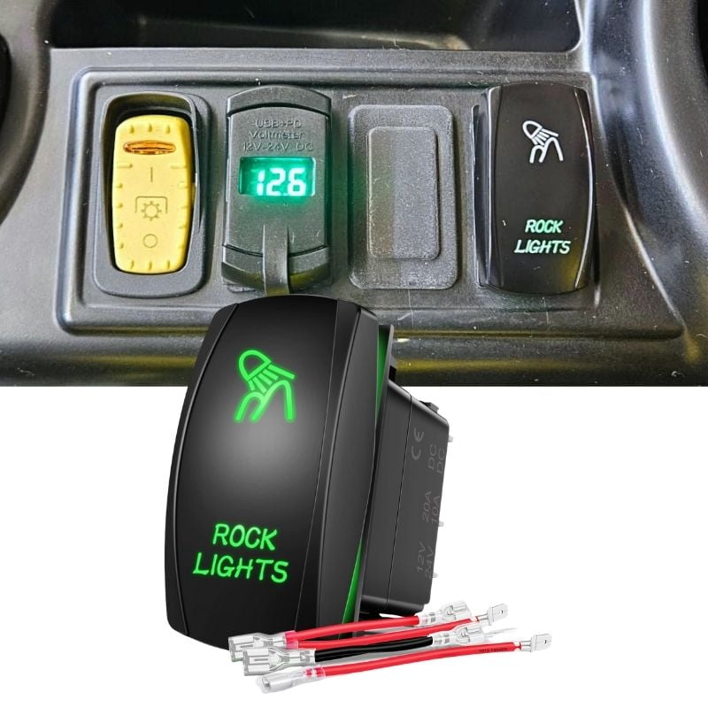 Nilight Rock Lights Rocker Switch Led Light Bar Switch 5Pin Laser on ...