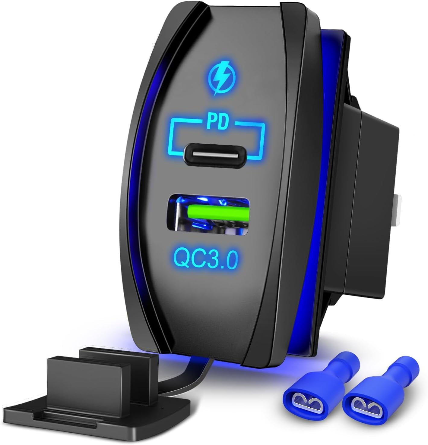 Nilight Rocker Switch Style USB Charger Fits Rocker Switch Panel 4.2A ...