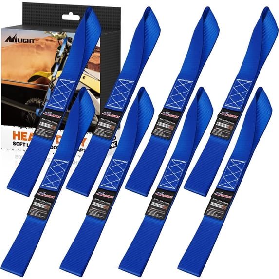 Nilight Soft Loop 1.7”×17" Motorcycle Tie Down Straps Heavy Duty ...