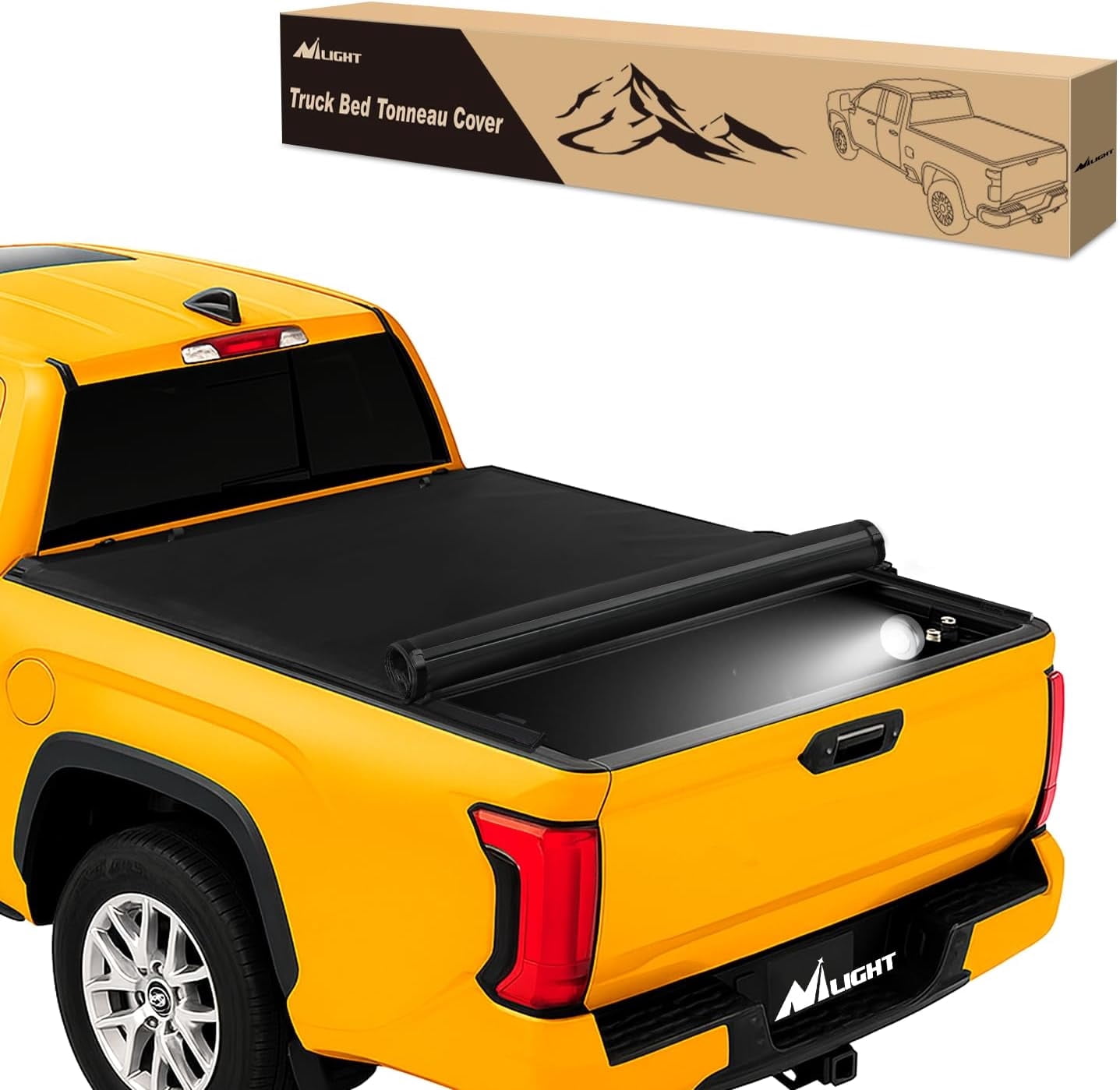 Nilight Soft Roll-Up Tonneau Cover Compatible with Toyota Tundra 2022 ...