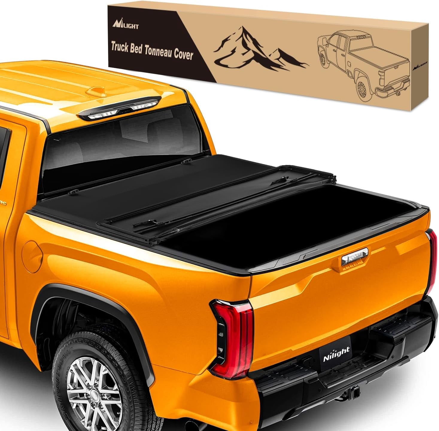 Nilight Soft Tri-fold Truck Bed Tonneau Cover Compatible with Toyota ...