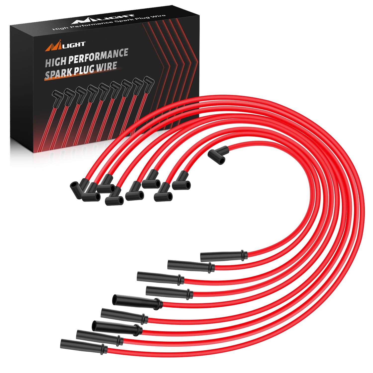 Nilight Spark Plug Wire 10.5 mm Straight Boots High Performance ...