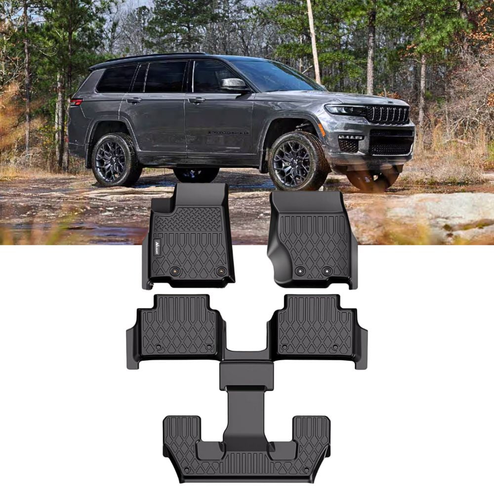 Nilight TPE Floor Mats for Jeep Grand Cherokee L (6-Passenger Without ...