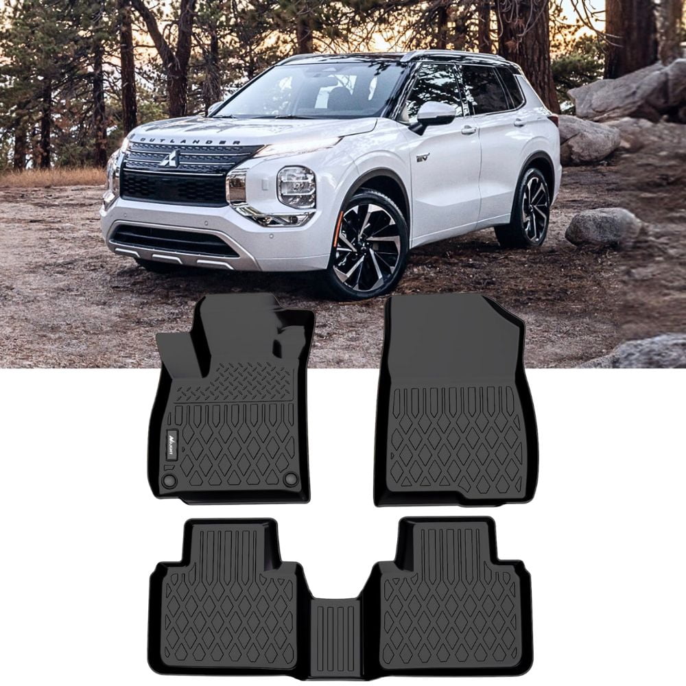 Nilight TPE Floor Mats for Mitsubishi Outlander PHEV 2023 2024 2025 All ...