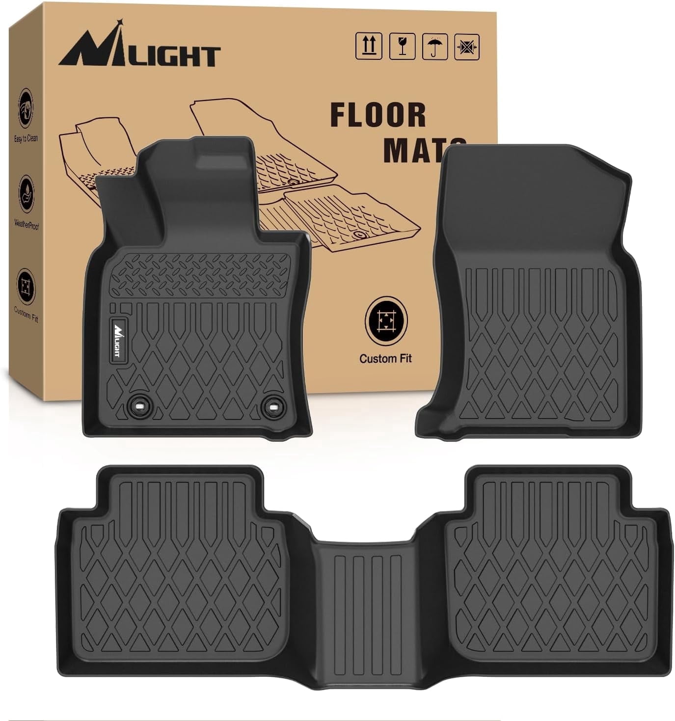 Nilight TPE Floor Mats for Toyota Camry AWD Only 2020 2021 2022 2023 ...