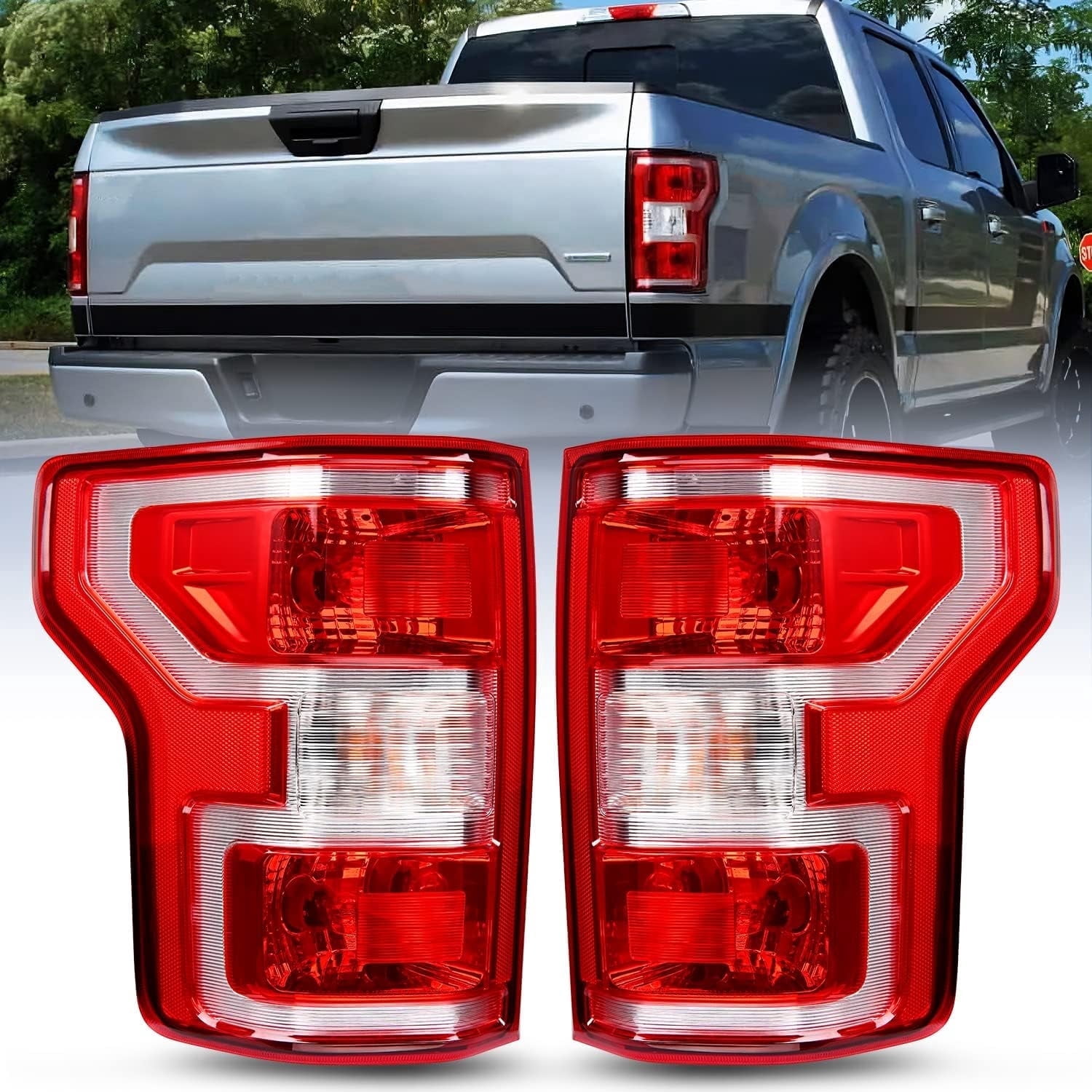 Nilight Taillight Assembly for 2018 2019 2020 Ford F150 F-150 Pickup ...
