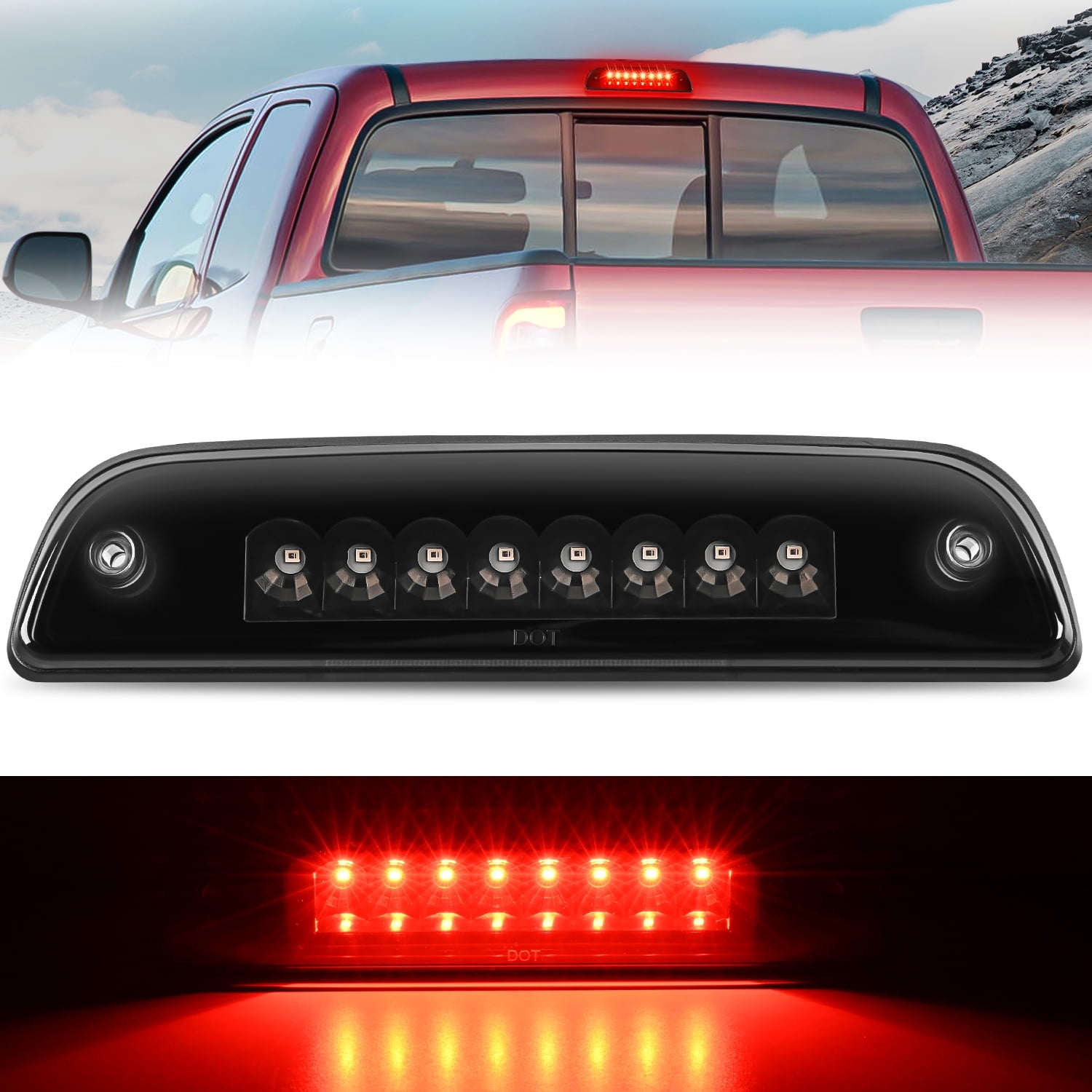 Nilight Third Brake Light High Mount 3rd Stop Brake LED Lights ...
