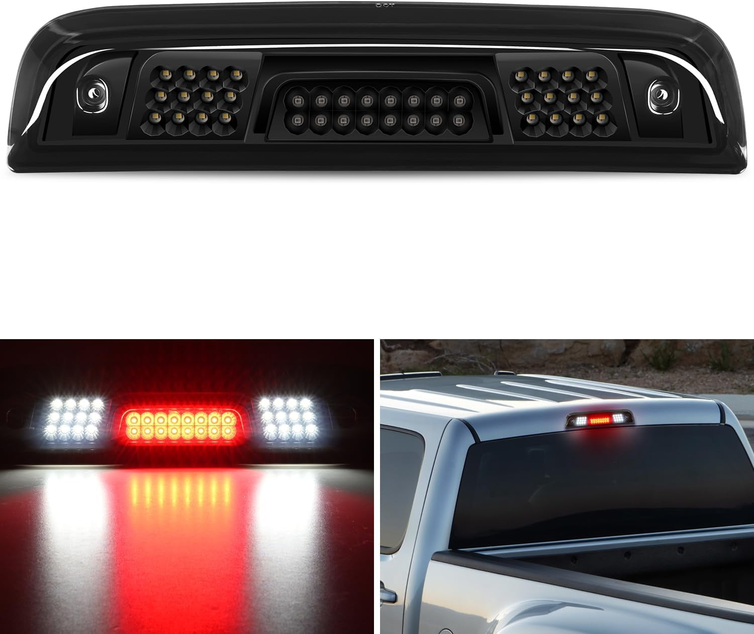 Nilight Third Brake Light High Mount 3rd Stop Reverse Cargo LED ...