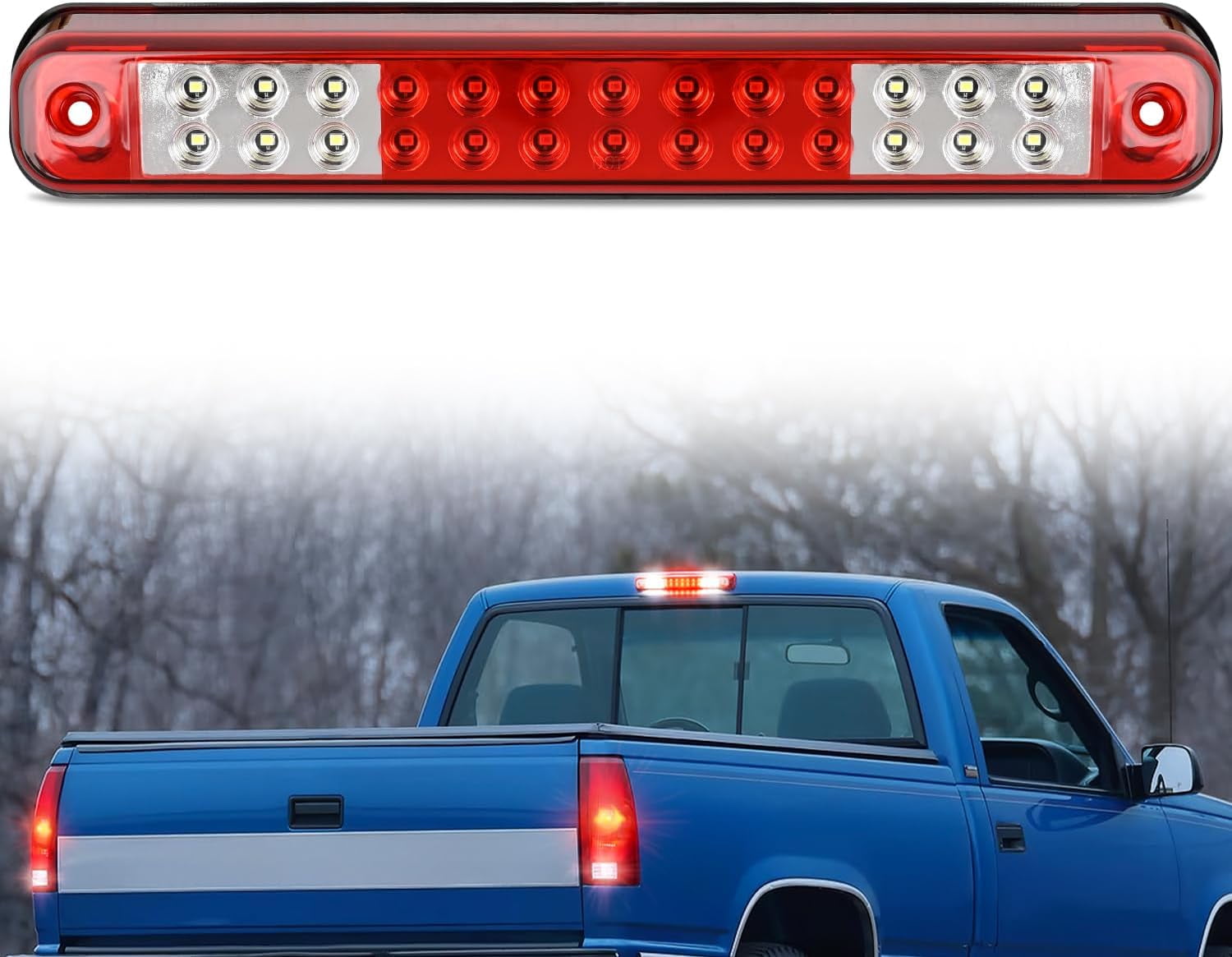 Nilight Third Brake Light Tail High Mount 3rd Stop Cargo Reverse Lights ...