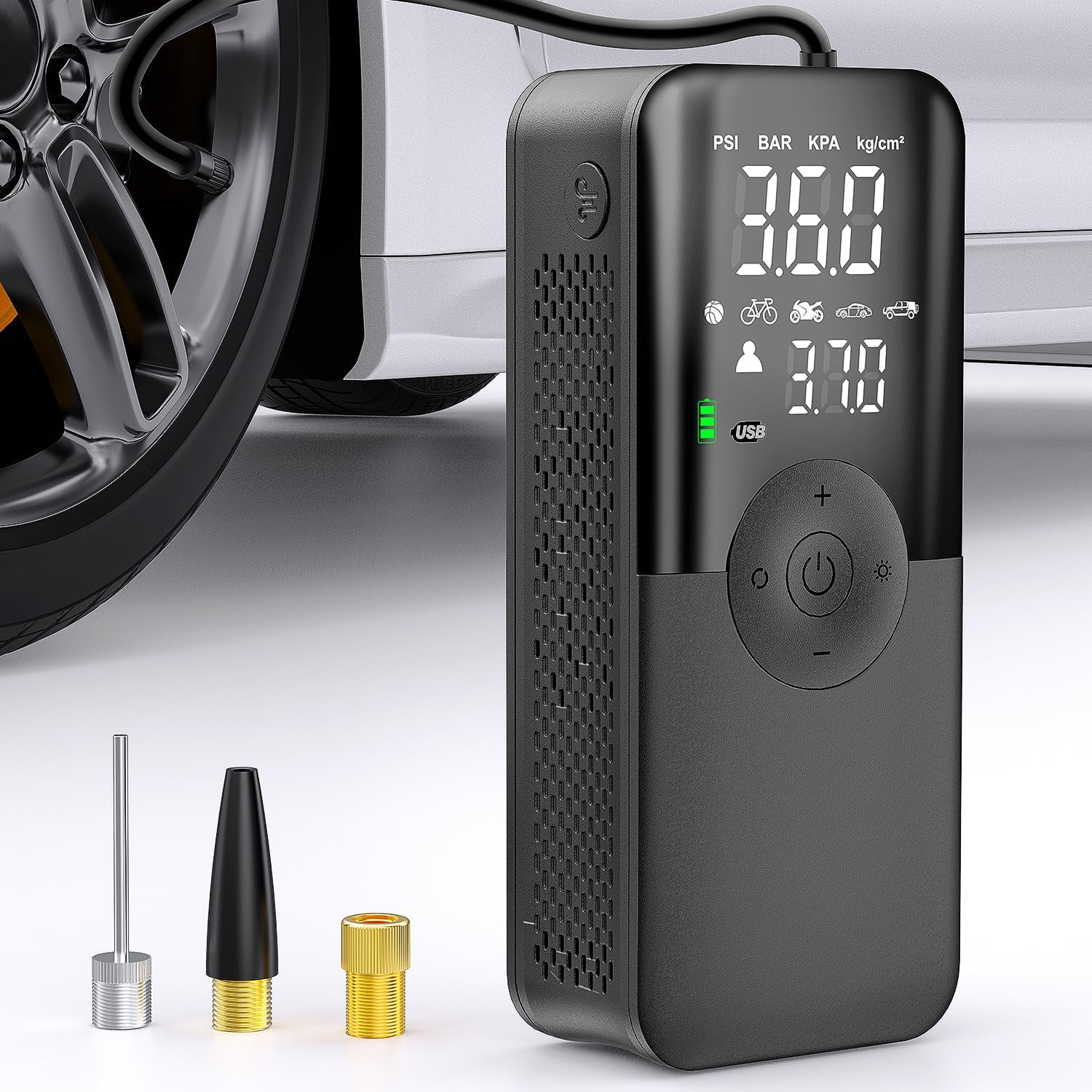 Nilight Tire Inflator Portable Air Compressor Rechargeable Battery ...