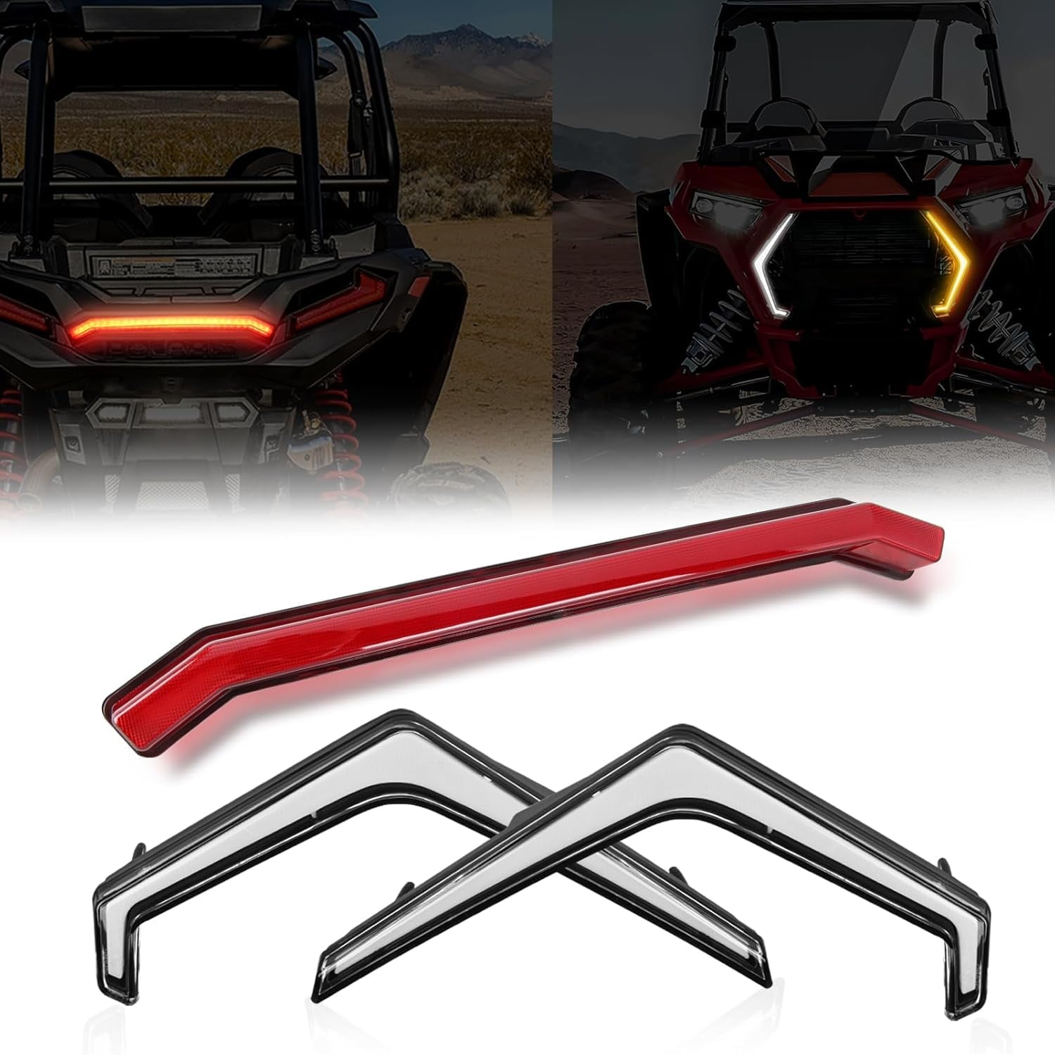 Nilight Turn Signal Fang Lights Rear Center Tail Light Kit Assembly ...