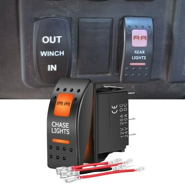 Nilight High Low Beam Headlights Rocker Switch Toggle On Off On Switch ...