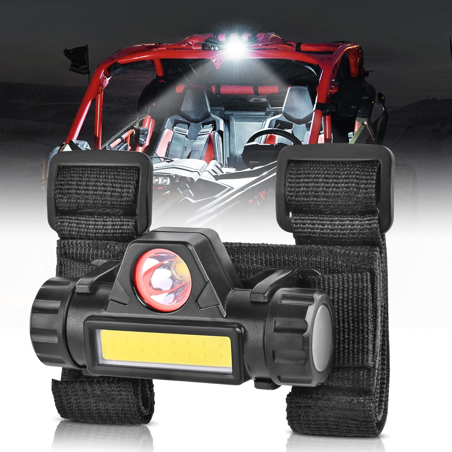 Nilight UTV Dome Light SSF20 Universal 1.5”-2.0” Roll Bar Mount LED ...