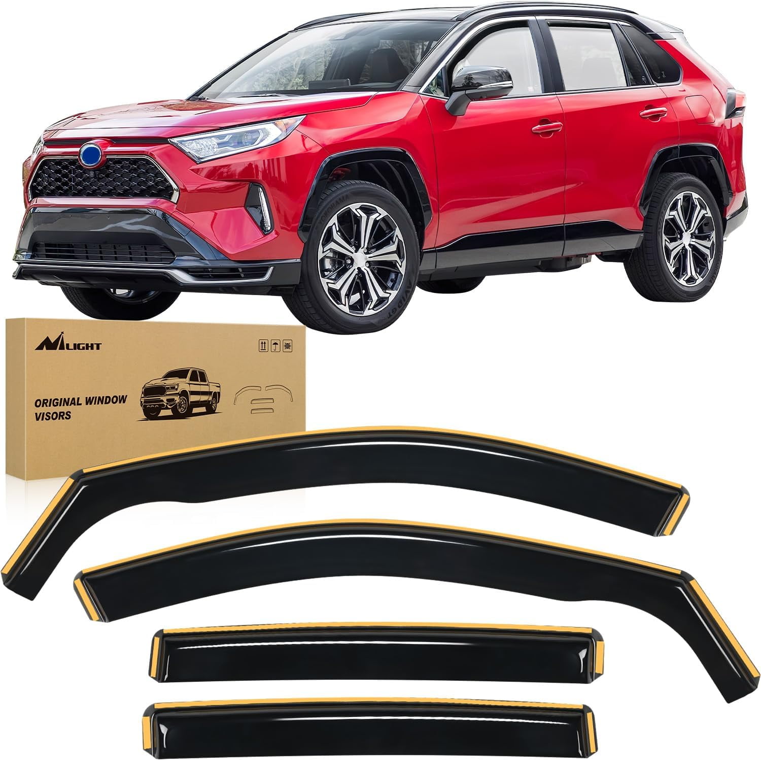 Rain Guards for Toyota RAV4 - Acrylic Window Deflectors - Walmart.com