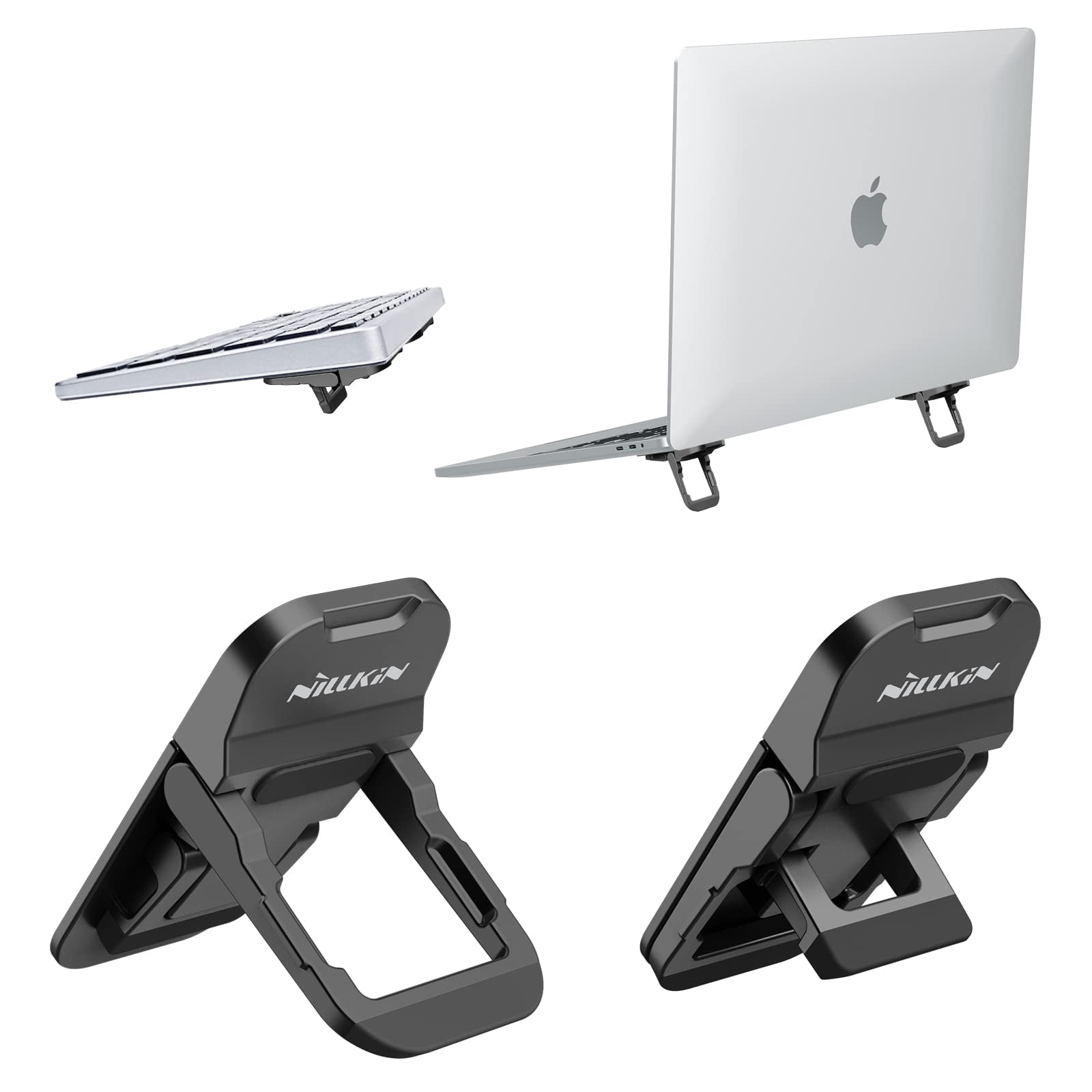Nillkin Portable Laptop Stand with 3 Adjustable Angles, Flip Keyboard ...