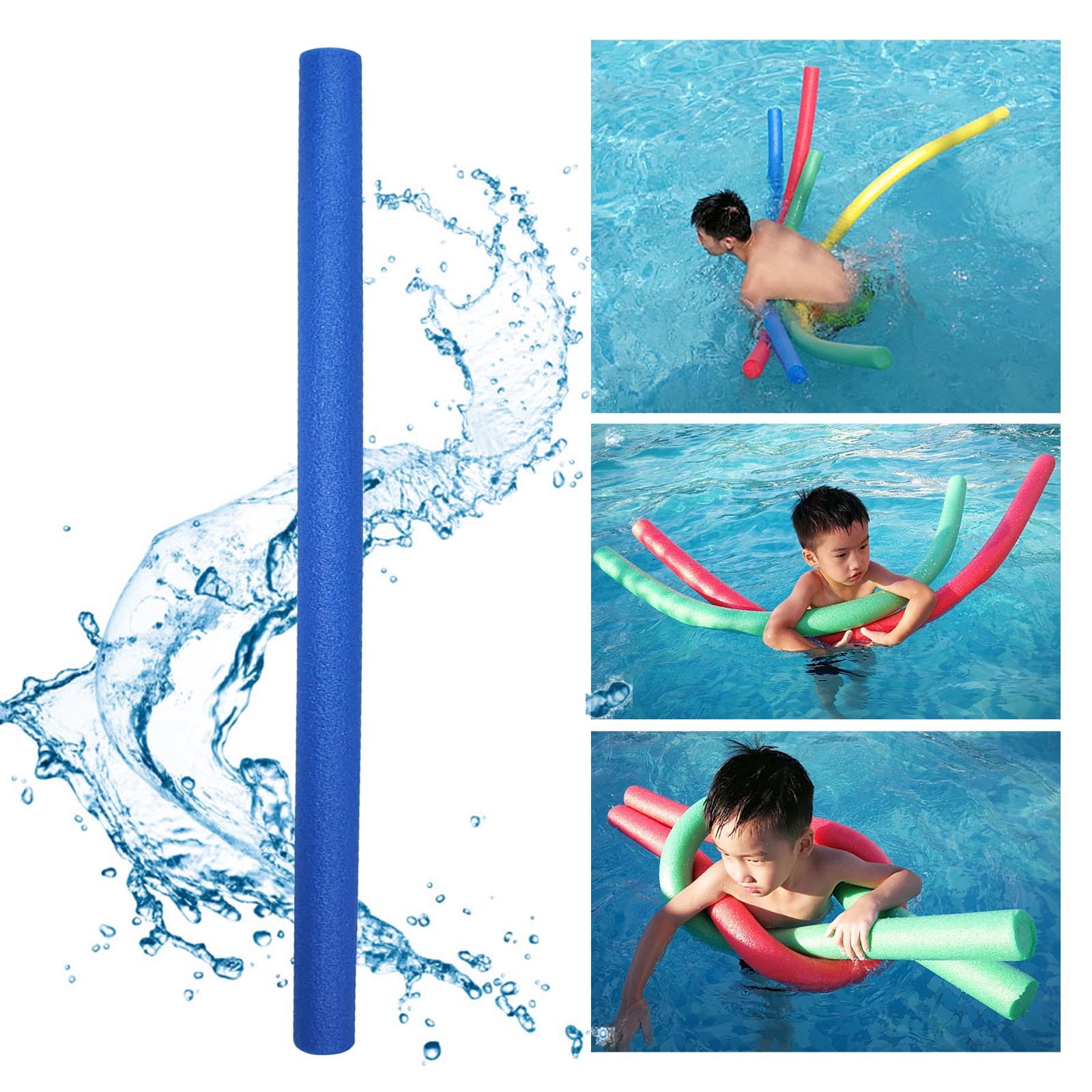 Nilnehc Outdoor Swimming Pool Noodle Foam Kids Adult Float Swim Aid ...
