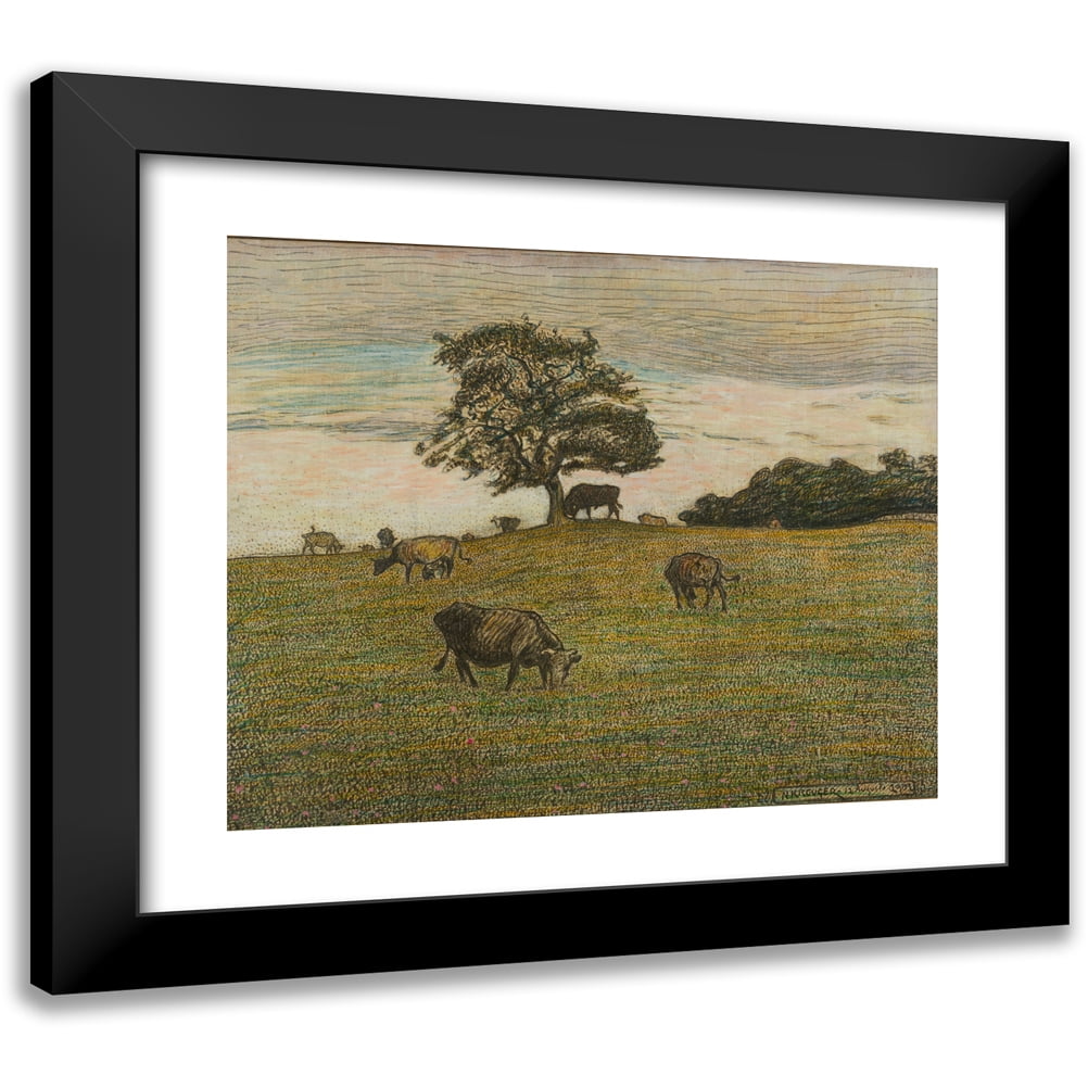Nils Kreuger 14x12 Black Modern Framed Museum Art Print Titled ...