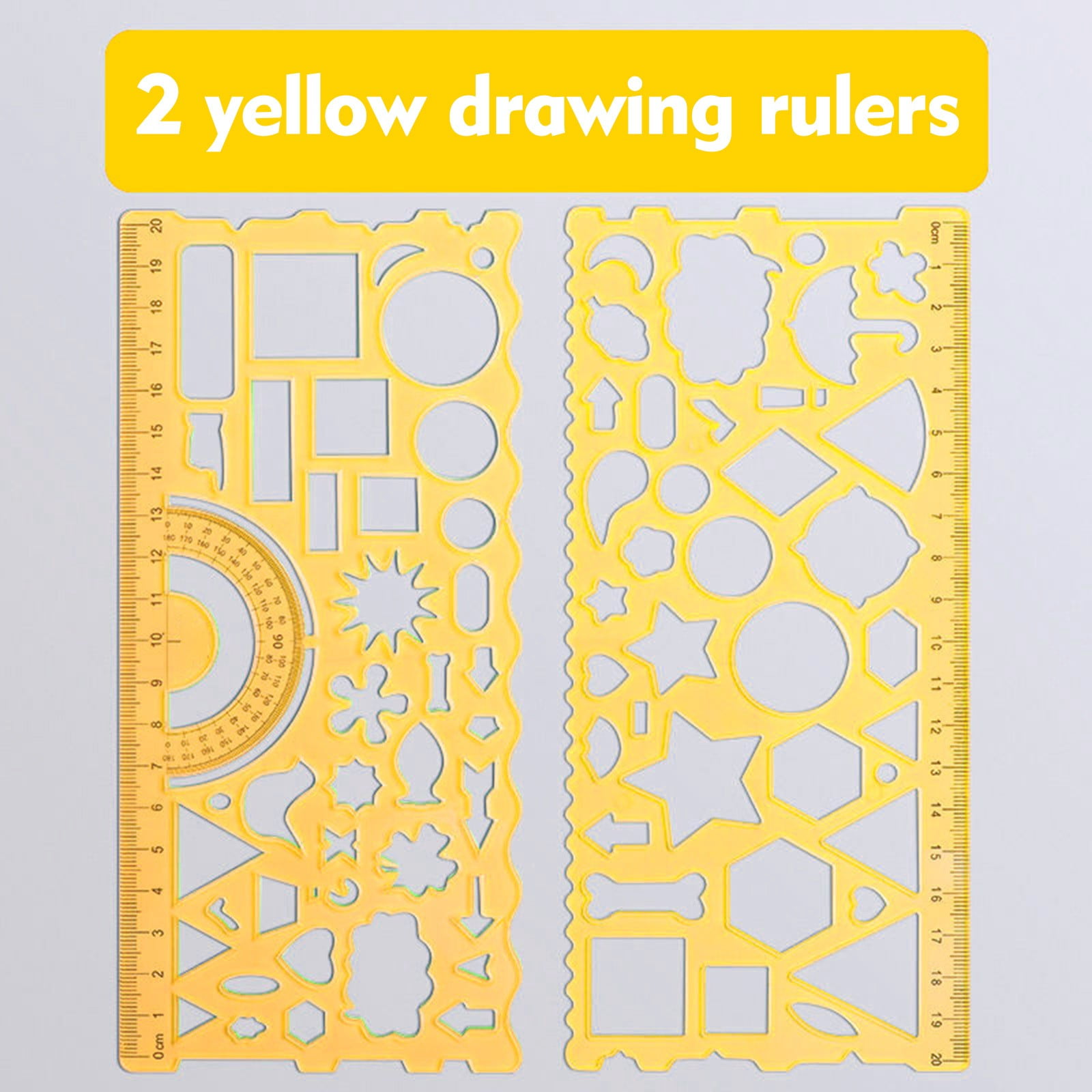 Nilvkv 1. Geometric Ruler. Versatile Drawing 3. Multifunctional ...