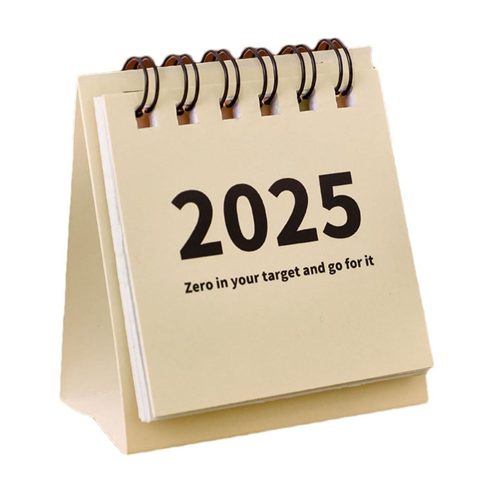 Nilvkv 2025 Mini Small Desk Calendar Unprinted Wind Calendar Punch Card ...