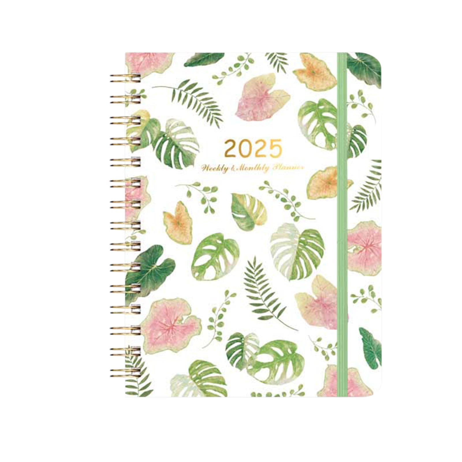 Nilvkv 2025 Planner A5 Notebook Weekly Monthly Planner Flower Schedule ...