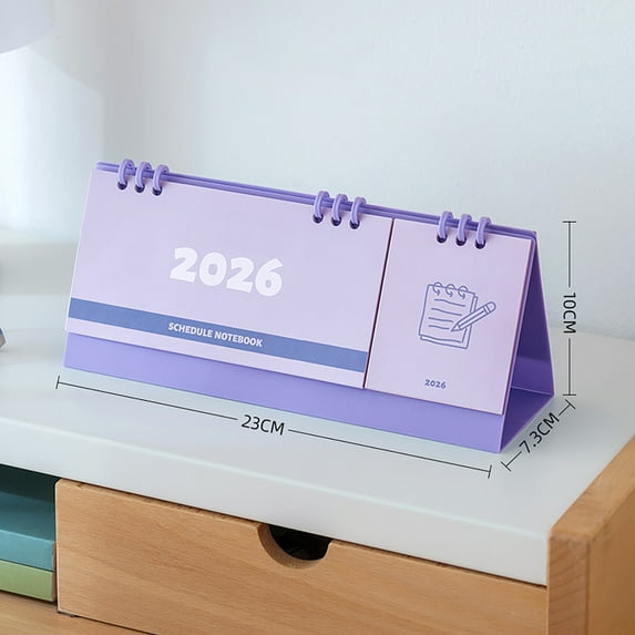 Nilvkv 2026 Calendar, Mini Desktop Decoration with Design Holiday ...