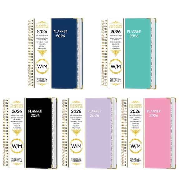 Nilvkv 2026 Planner Notebook, A5 Portable Plan Book with Separating ...