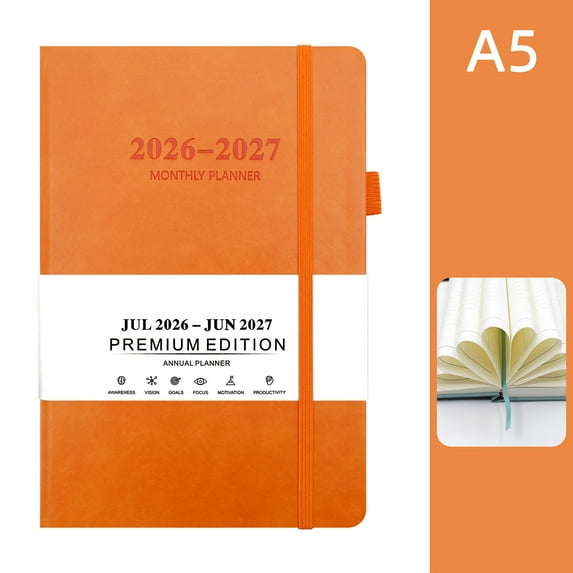 Nilvkv 2026 Planner Notebook, A5 Schedule Notebook 2026-2027 Bilingual ...