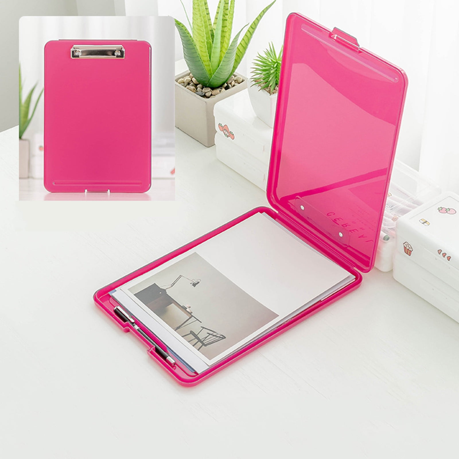 Nilvkv A4 File Box File Test Paper Storage File Box Multi-function File ...