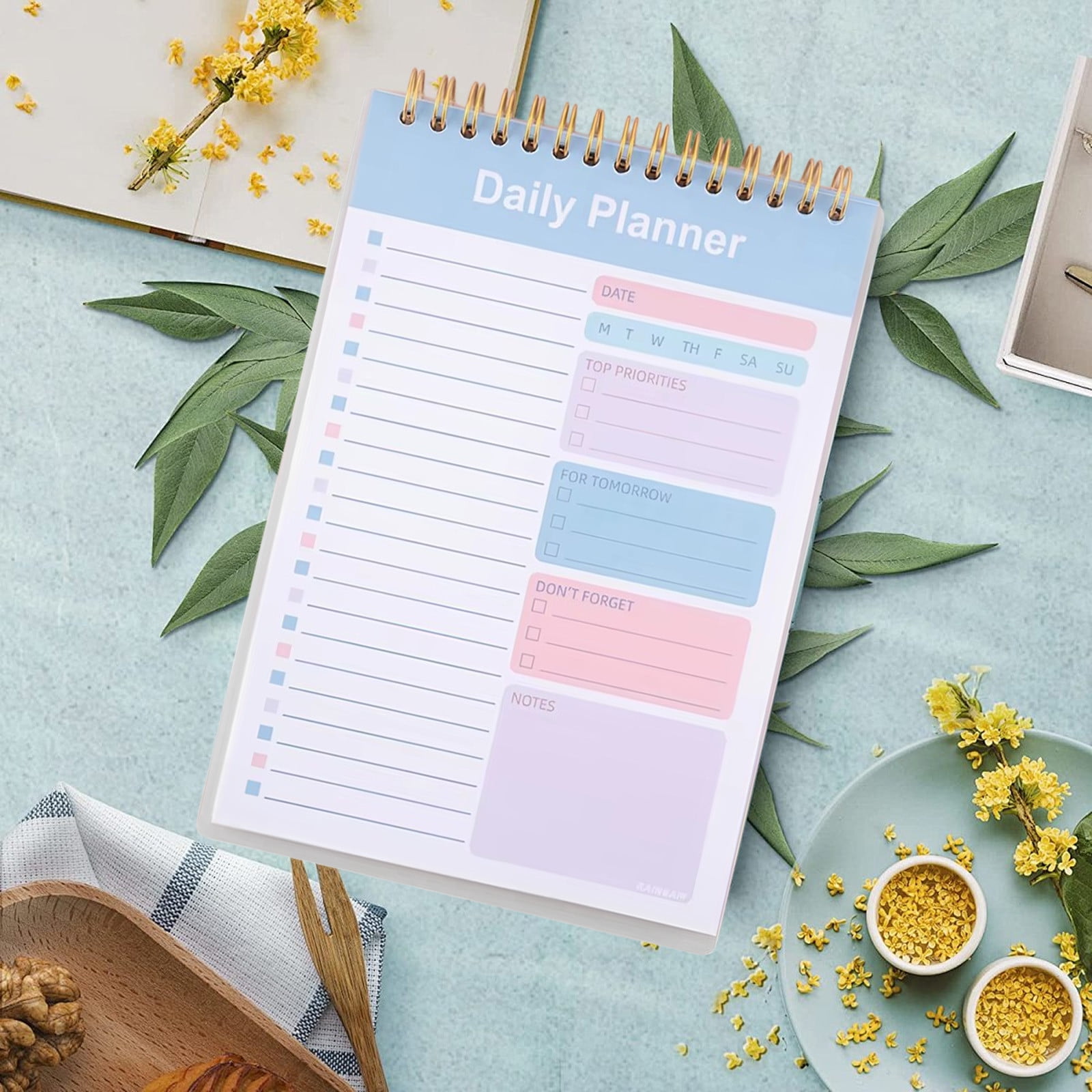 Nilvkv A5 Coil Planner Stvdent Daily Planning to Do Important Reminder ...