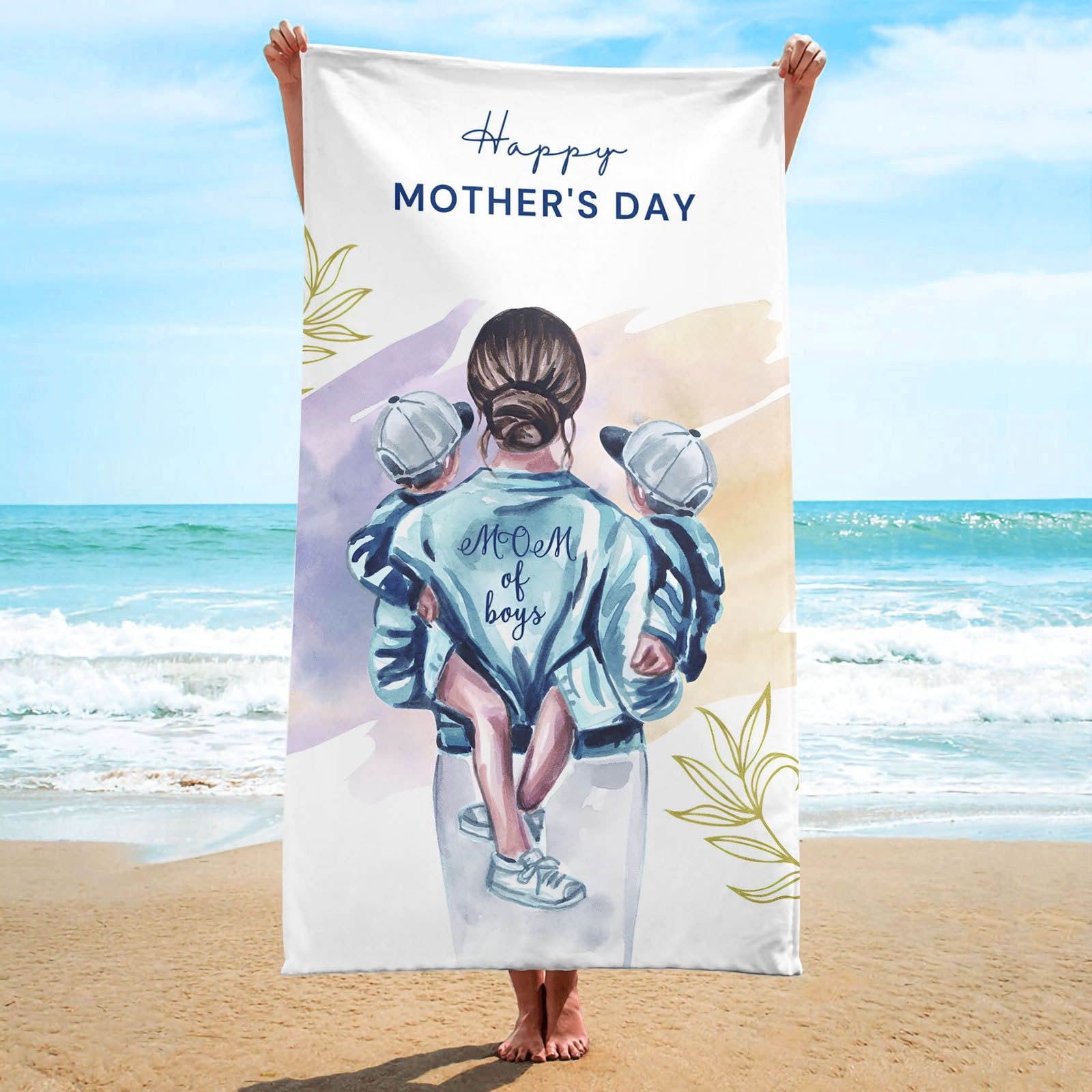 Nilvkv Beach Towel Superfine Fiber Tetragonum Beach Towel Shawl Towel ...