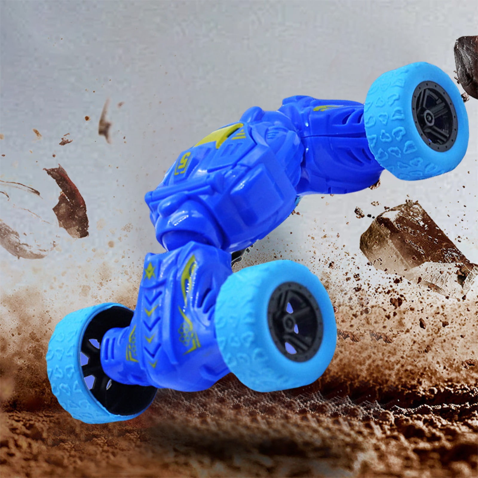 Nilvkv Car Model Friction Stunt Car Flipping Rolling Back-and-Forth Toy ...