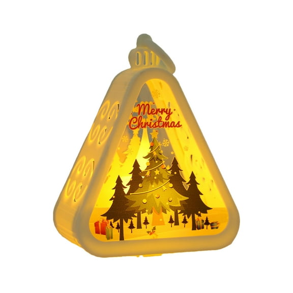 B Vintage Christmas Night Light Luminous Desktop Decoration For Window ...
