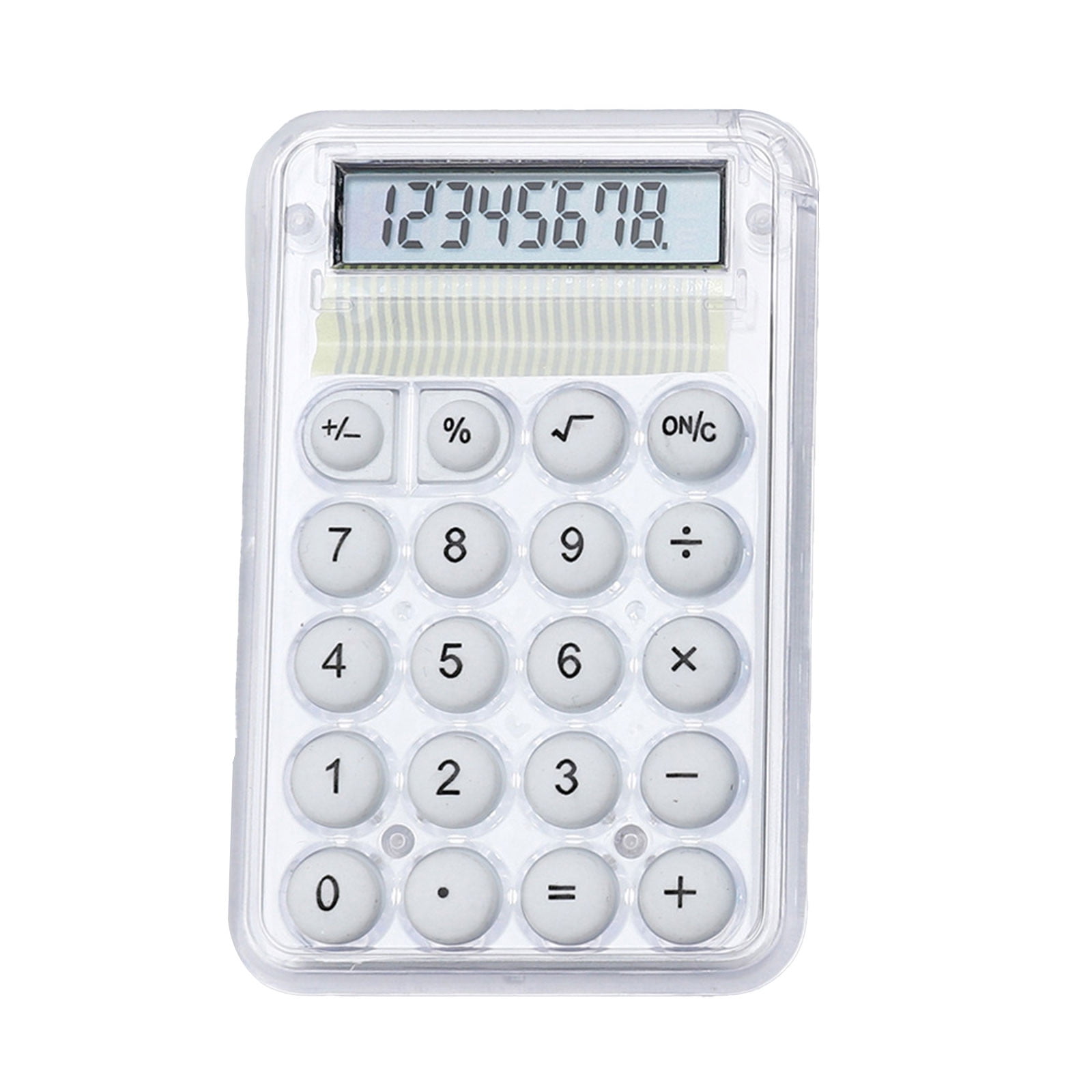 Nilvkv Circular Dots Desktop Calculator 8 Digit with Large LCD Display ...