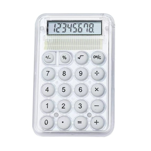 Nilvkv Cute Transparent Calculator 8 Digit Standard Function Desktop ...